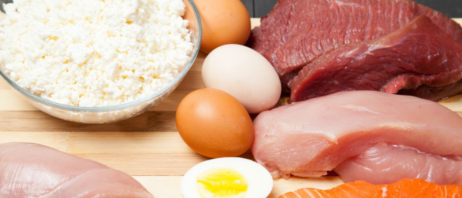 Eet vlees, eieren en zuivel