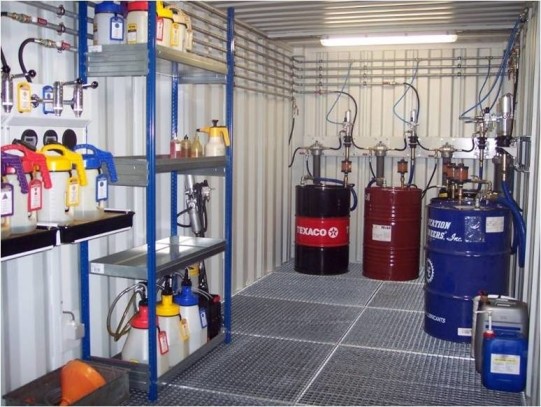 Lube Rooms - Clean Storing