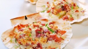 Sint-Jacobs schelpen met Ibérico Ham - Tapa Recepten