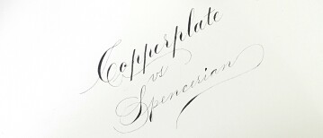 Het verschil tussen Copperplate en Spencerian