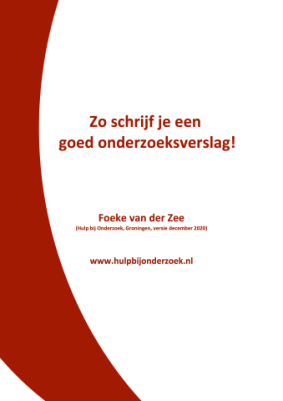 Zo schrijf je een goed Onderzoeksverslag