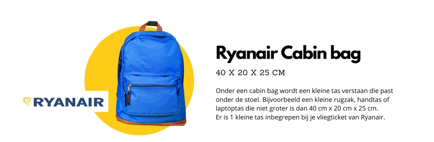 Ryanair handbagage 40x20x25: regels + beste cabin bag (2026)
