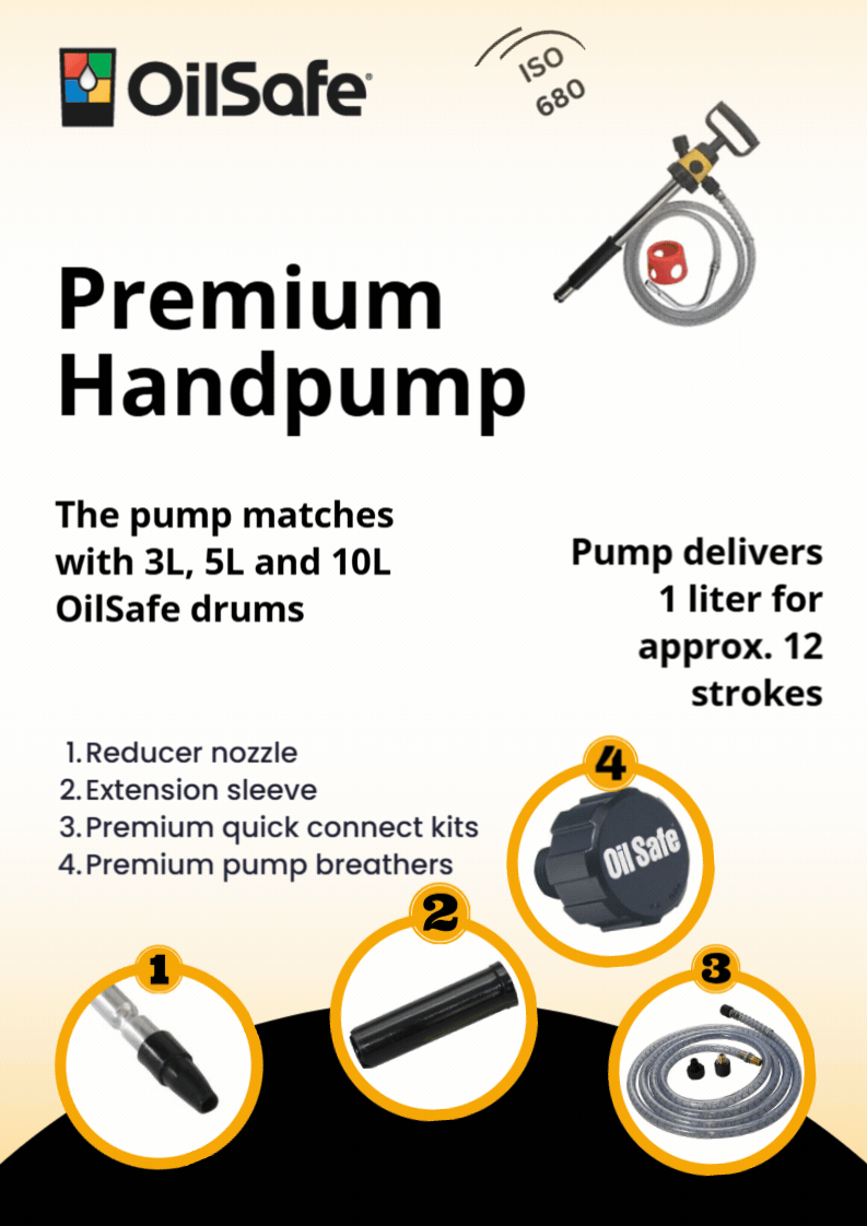 OilSafe premium hand pump: advanced lubrication transfer and ...