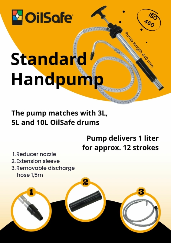 OilSafe standard hand pump: Improve lubrication safety and efficiency