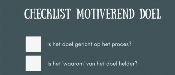 Stap 3: doel stellen