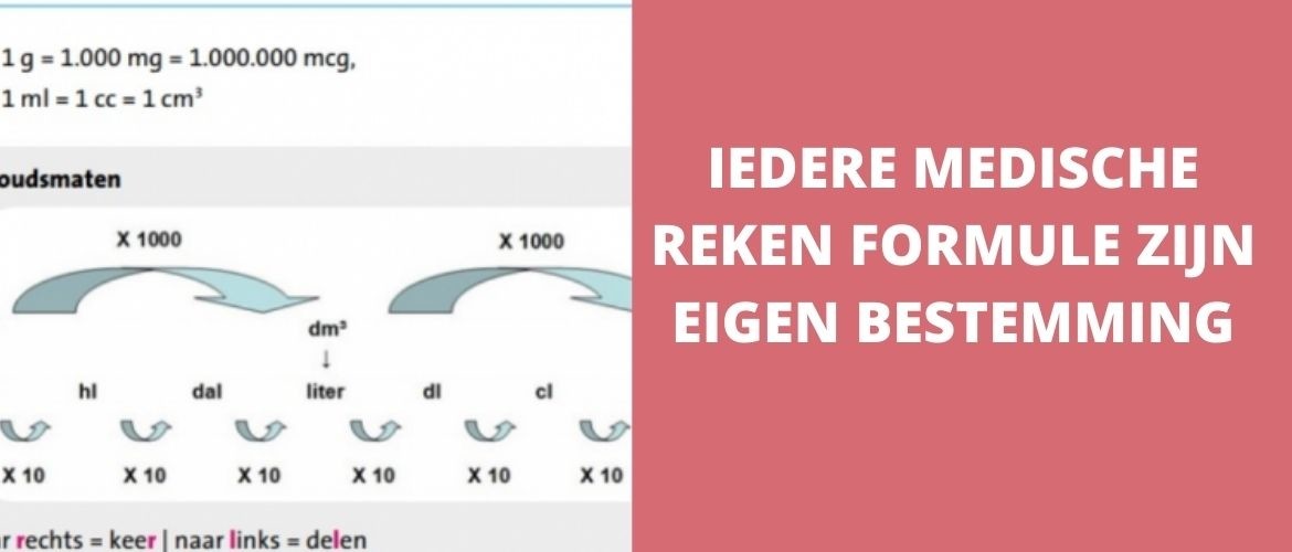medisch rekenen formules oefenen? gratis online tips