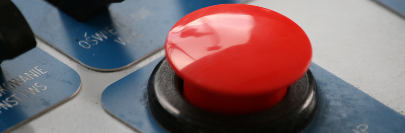 Druk niet op deze knop