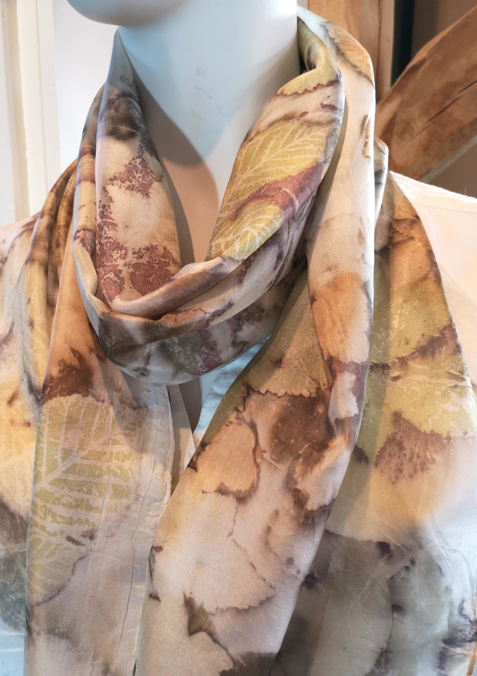 Ecoprint workshop zijde stof