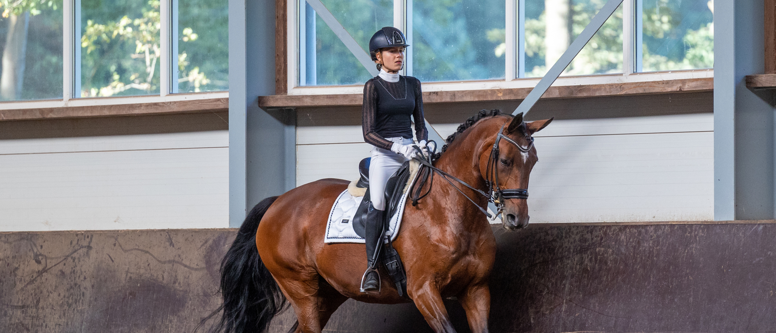 Wedstrijdspanning bij ruiters