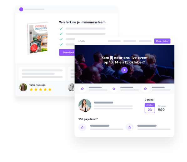 Landingspagina maken? | Templates & Sitebuilder