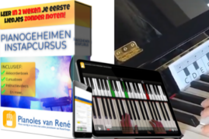 Online piano leren spelen, met Pianoles van René