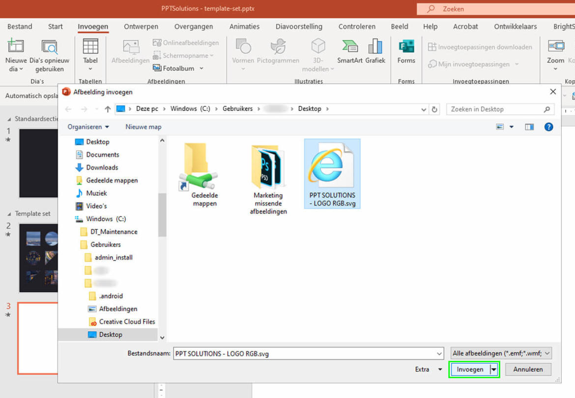 EPS bestanden en PowerPoint - PPT Solutions