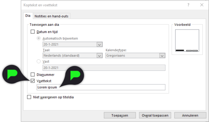 Voetnoot in PowerPoint - PPT Solutions