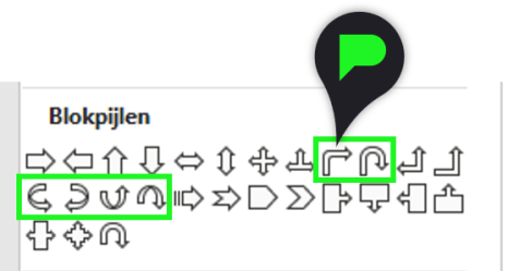 Gebogen pijl in PowerPoint - PPT Solutions