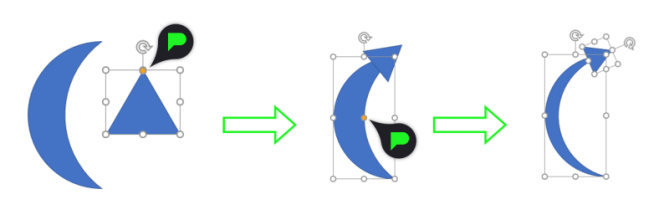 Gebogen pijl in PowerPoint - PPT Solutions
