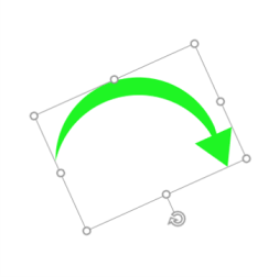 Gebogen pijl in PowerPoint - PPT Solutions