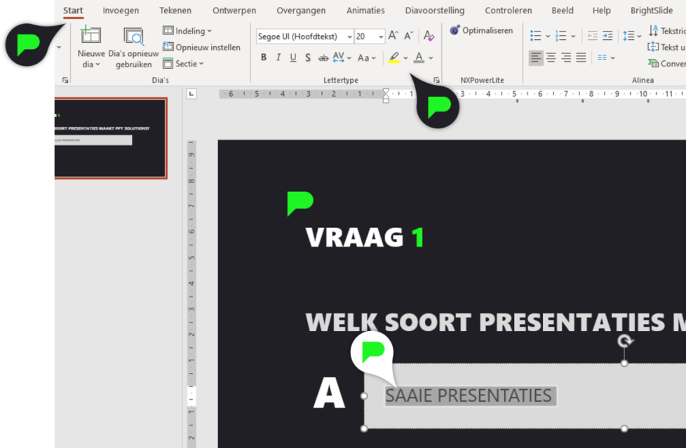 Quiz in PowerPoint? Met gratis Quiz template! - PPT Solutions