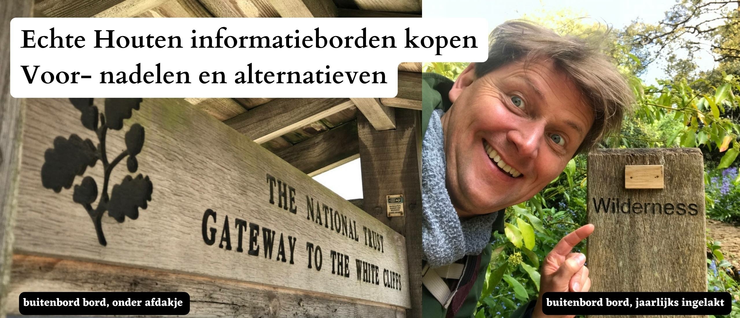 Houten Informatiebord