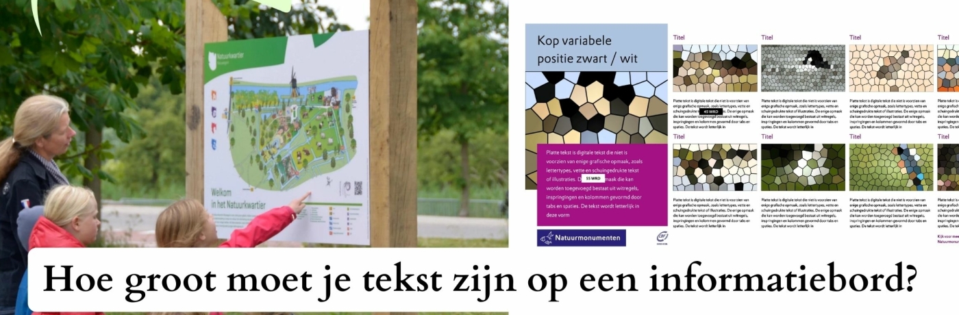 Ideale Formaten voor Tekst op Informatiepanelen voor Natuurgebieden ...