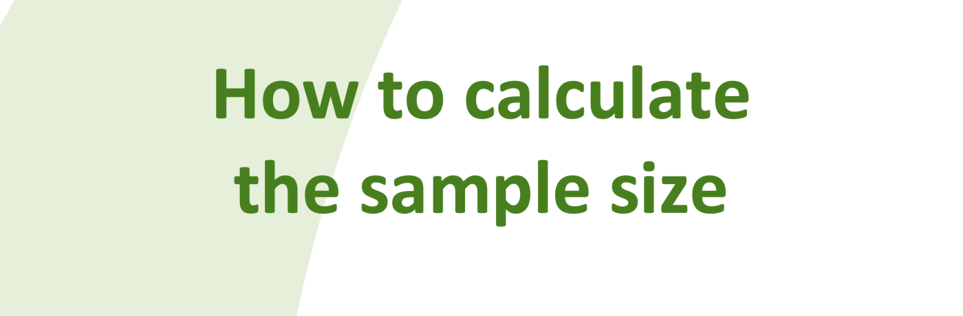 How to calculate the sample size