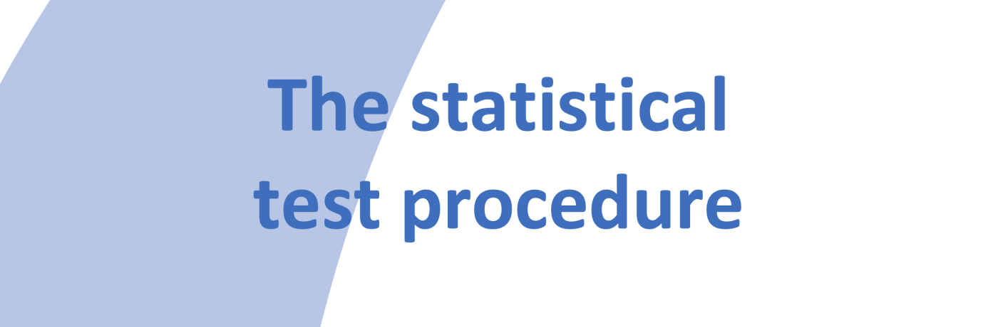 Statistical test procedure clearly explained