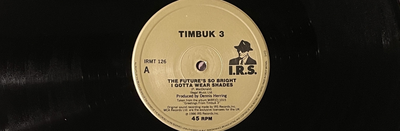 Forgotten Song Friday Timbuk3 The Futures So Bright, I Gotta Wear Shades