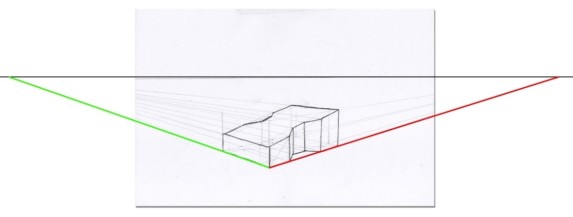 Oefenen met tweepuntsperspectief: puntenslijper