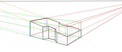 Oefenen met tweepuntsperspectief: puntenslijper